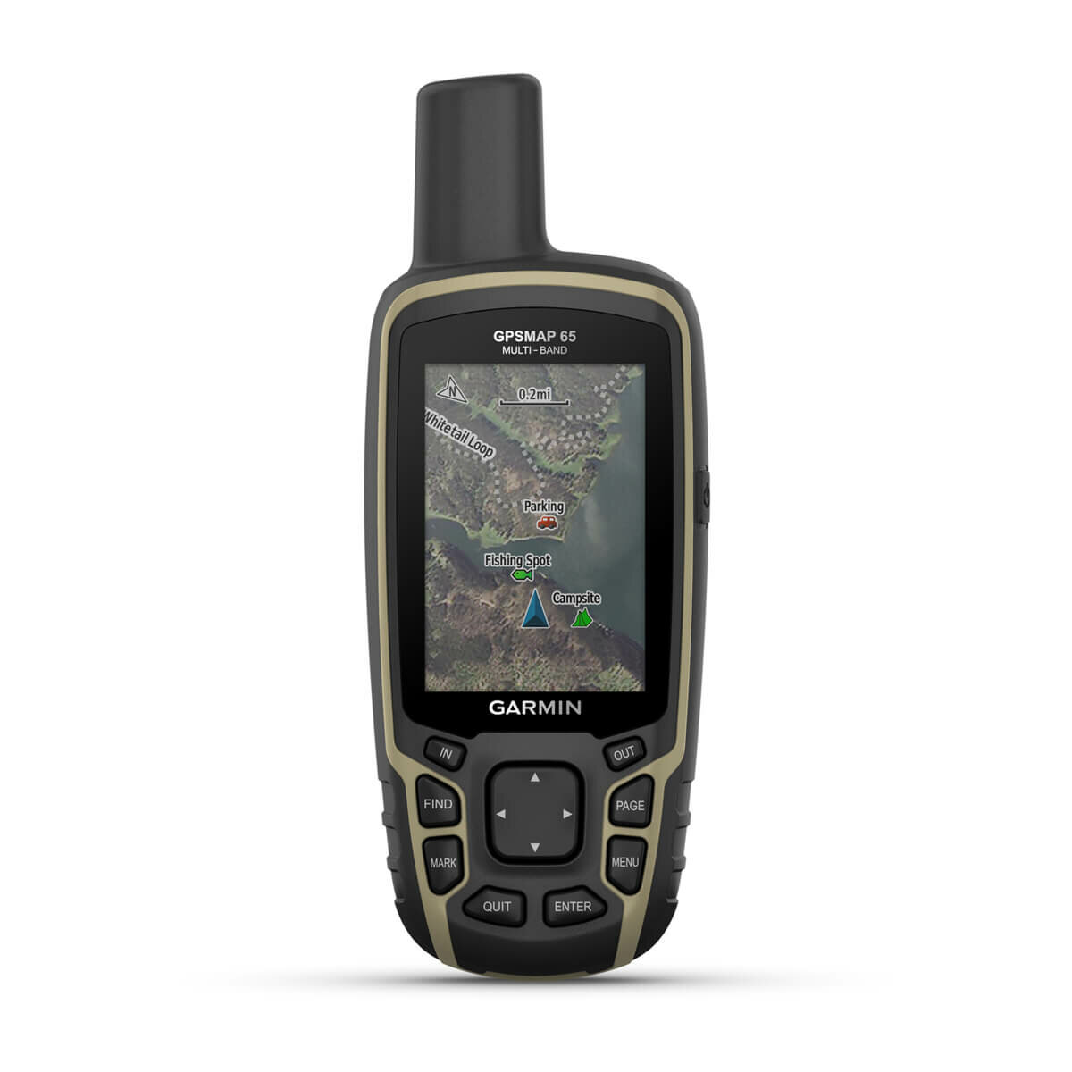 Garmin GPSMAP 65 – кнопочный навигатор с мультичастотной поддержкой GNSS, электронным компасом и барометром