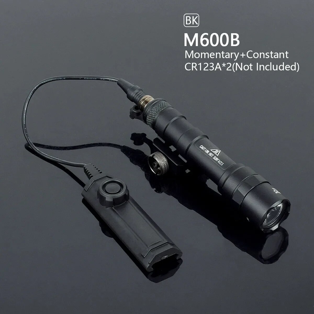 Тактический фонарь SF M600 M300 черного цвета Dual Switch M600B-BK