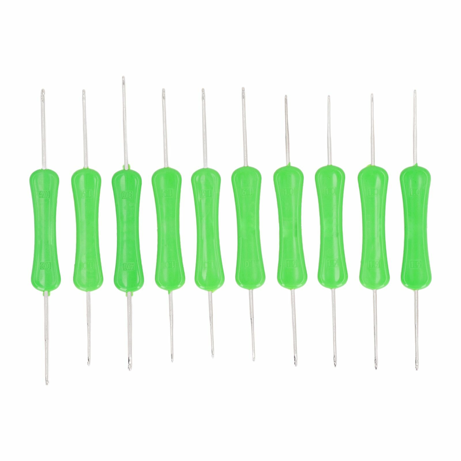 30 шт. Двусторонние вязальные крючки с эргономичной ручкой, электропокрытие, для вязания и DIY