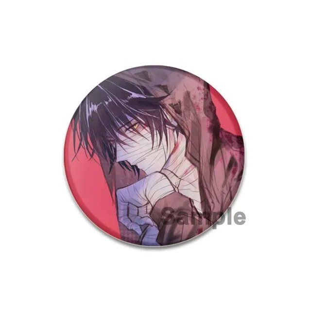 58 мм аниме «Ангелы смерти», заколки на пуговицах, милая интересная брошь с персонажем для рюкзака, украшения одежды, модные подарки