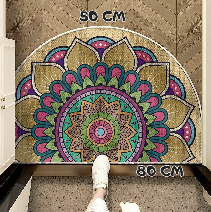 Полукруглый коврик для прихожей / Придверный коврик / Коврик дизайнерский