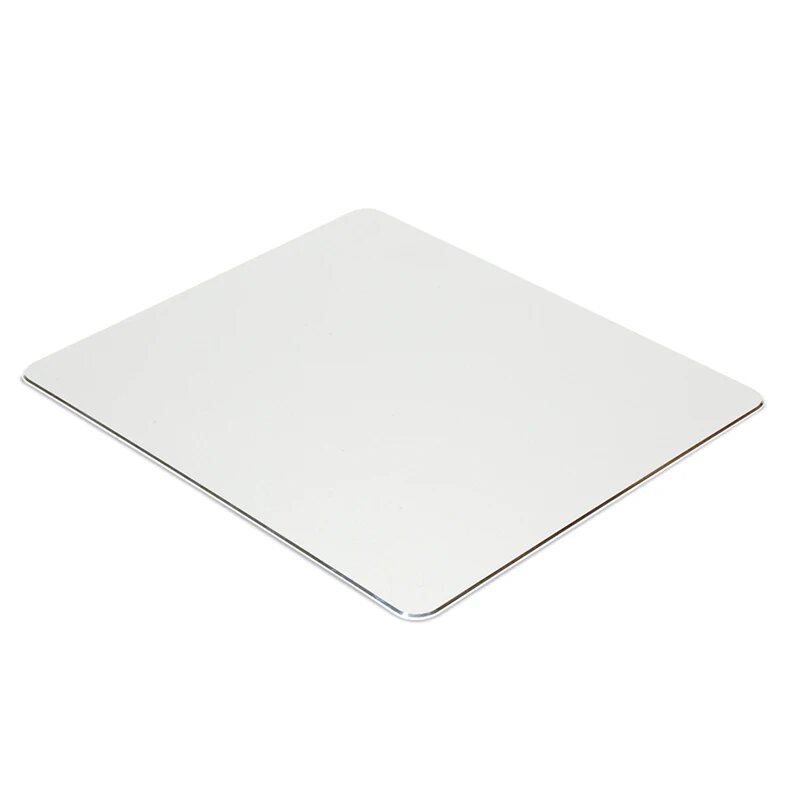 Деловой металлический коврик для мыши, двухсторонний алюминиевый 240 x 200mm, Sliver-Square