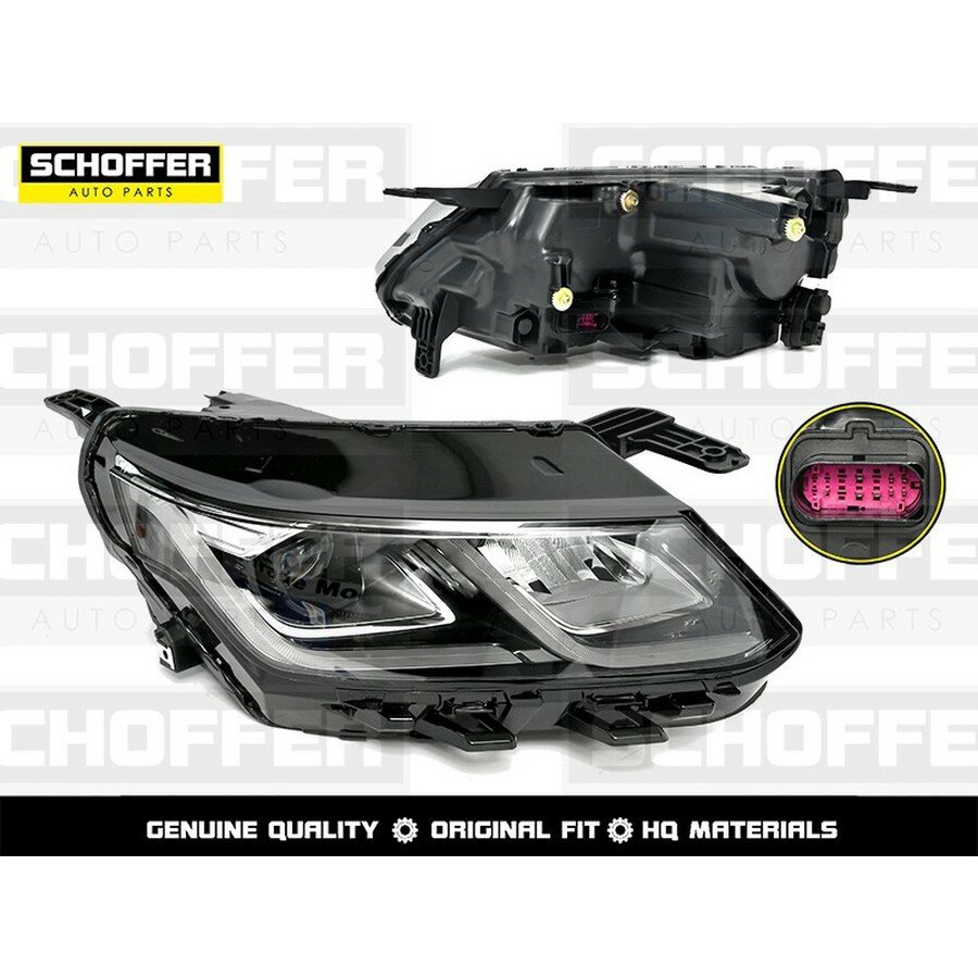 Фара правая Geely Coolray (I 2019 - н. в.) FULL LED/Belgee X50 (2023-н. в.) от официального дистрибьютора, SCHOFFER, артикул SHF12129