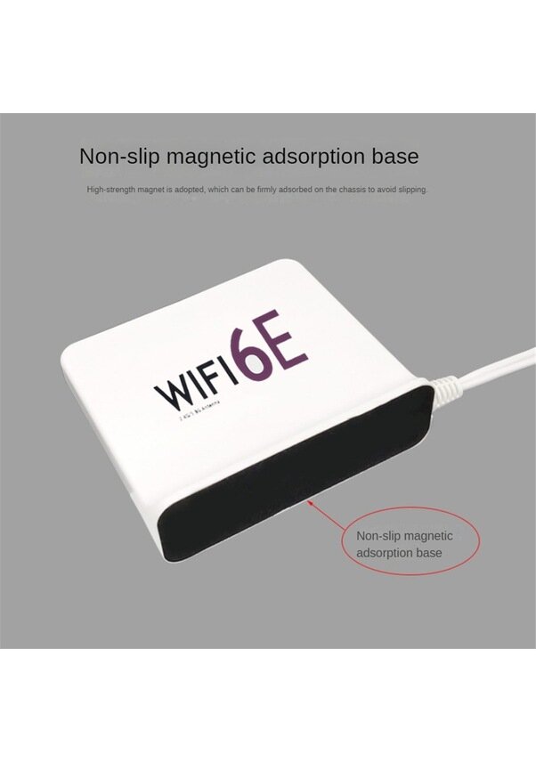 Портативная антенна Wi-Fi 6e 2.4g/5g/6g для сетевой карты, черная