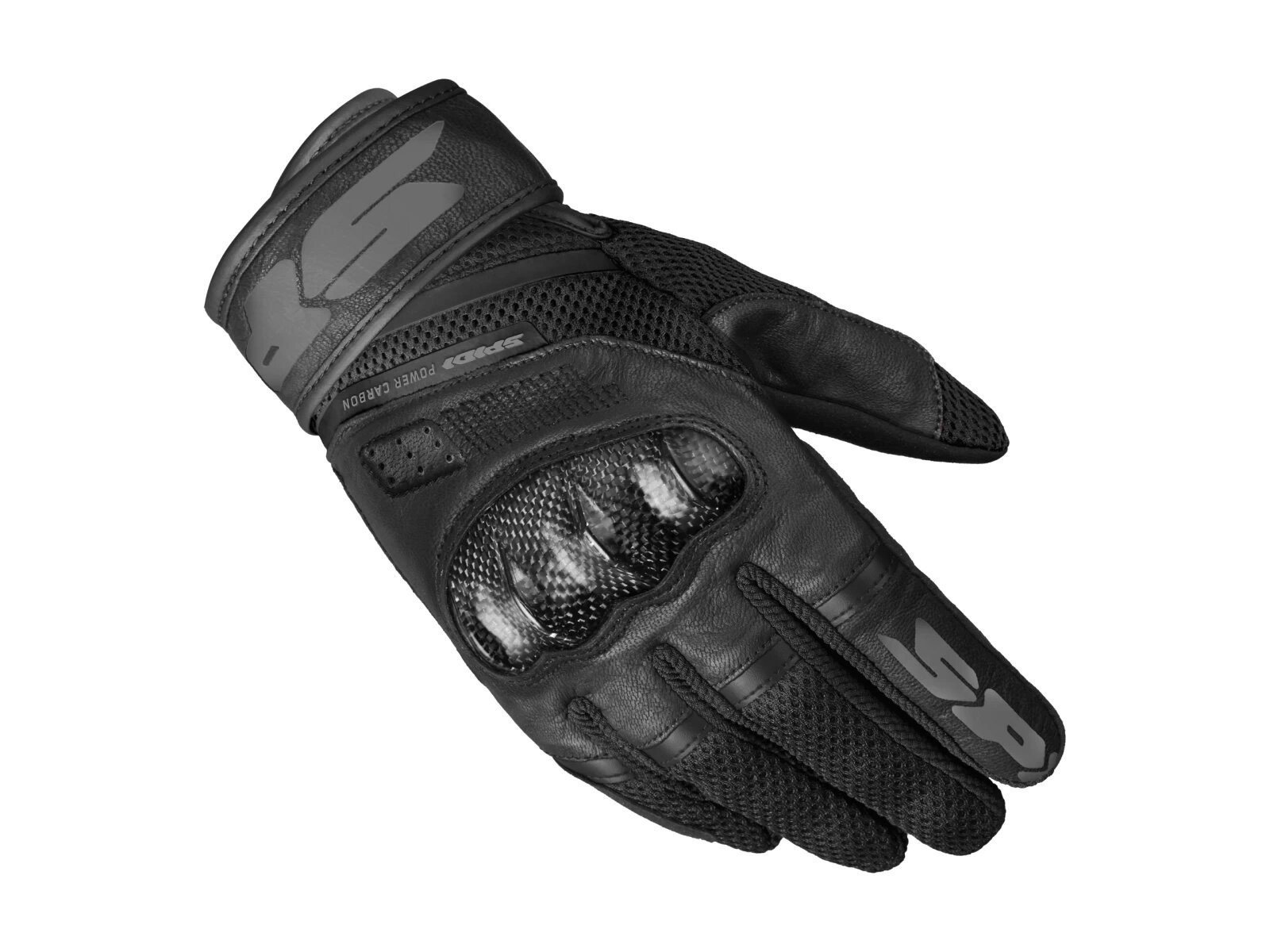 Мотоперчатки мужские SPIDI POWER CARBON Black, черные, размер 2XL