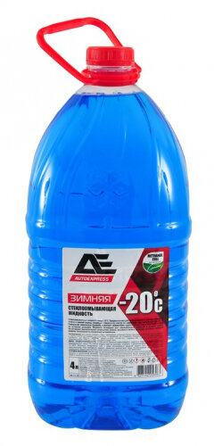 Жидкость для стеклоомывателя зимняя Autoexpress -20С, 4 л, AE-1120
