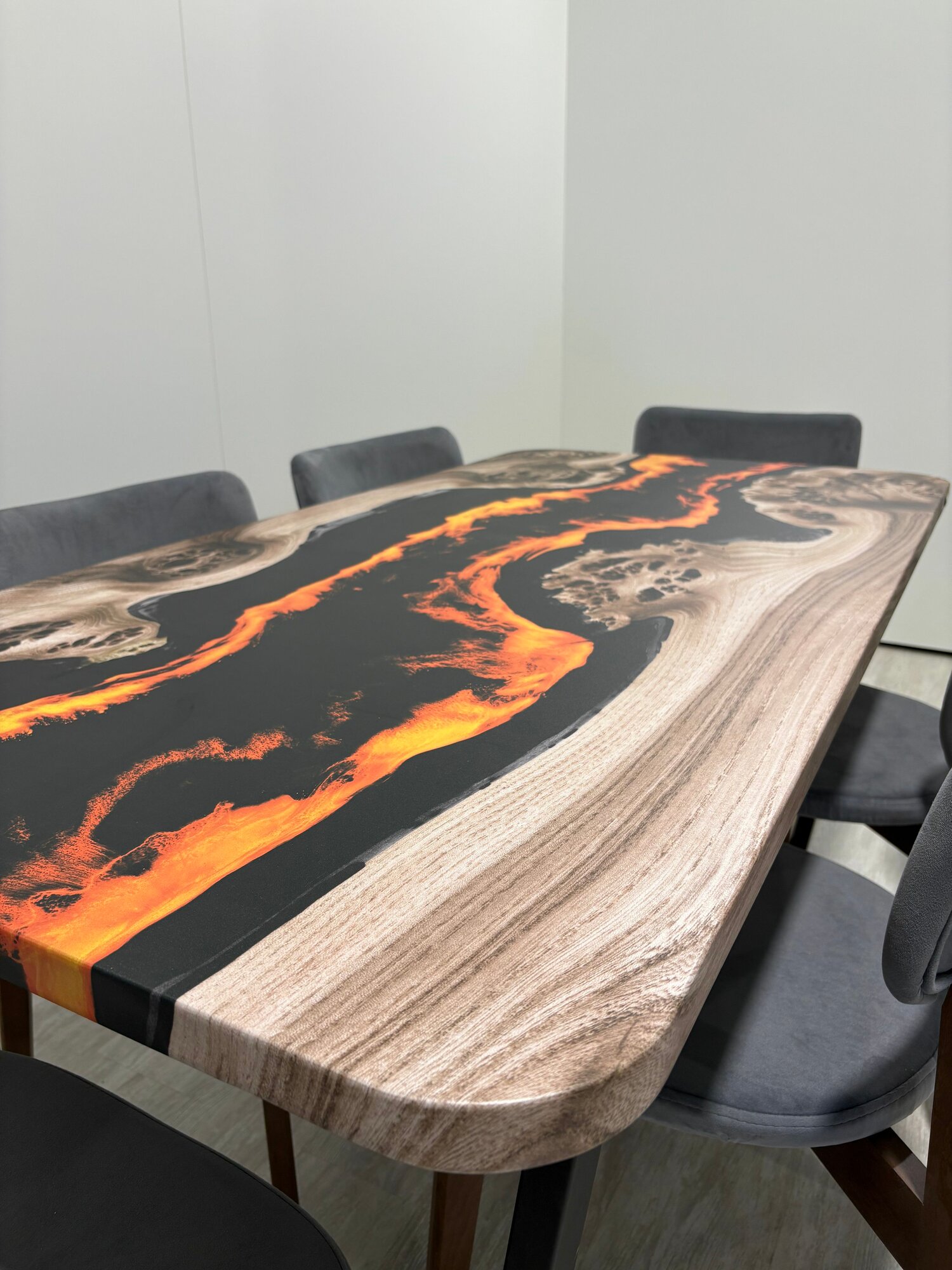 Стол кухонный обеденный прямоугольный дизайнерский лофт THETABLE•RU 120х80 4.15/2.1
