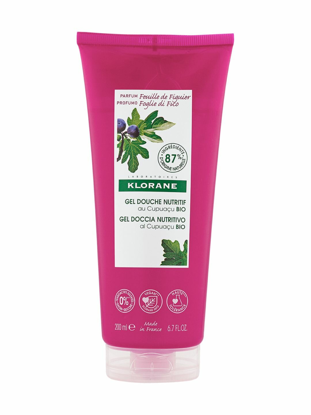 КЛОРАН Гель для душа Нежный инжир, 200 мл | KLORANE Gel Douche