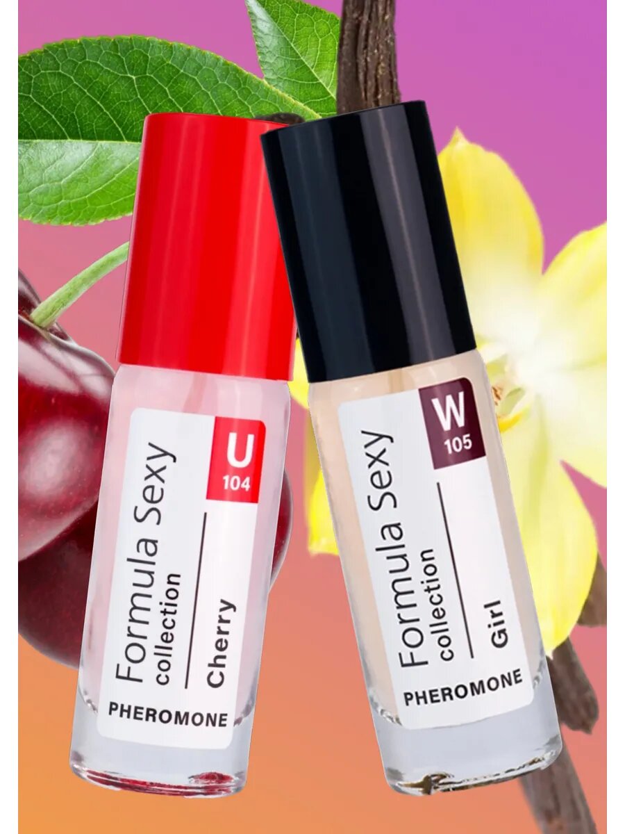 Набор Духи Formula Sexy Cherry + Girl, женские, с феромонами, 2 шт х 30 мл