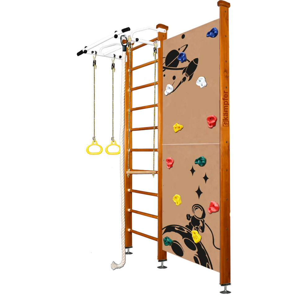 Шведская стенка Kemfer Jungle Ceiling Boy №3 Классический Стандарт белый турник