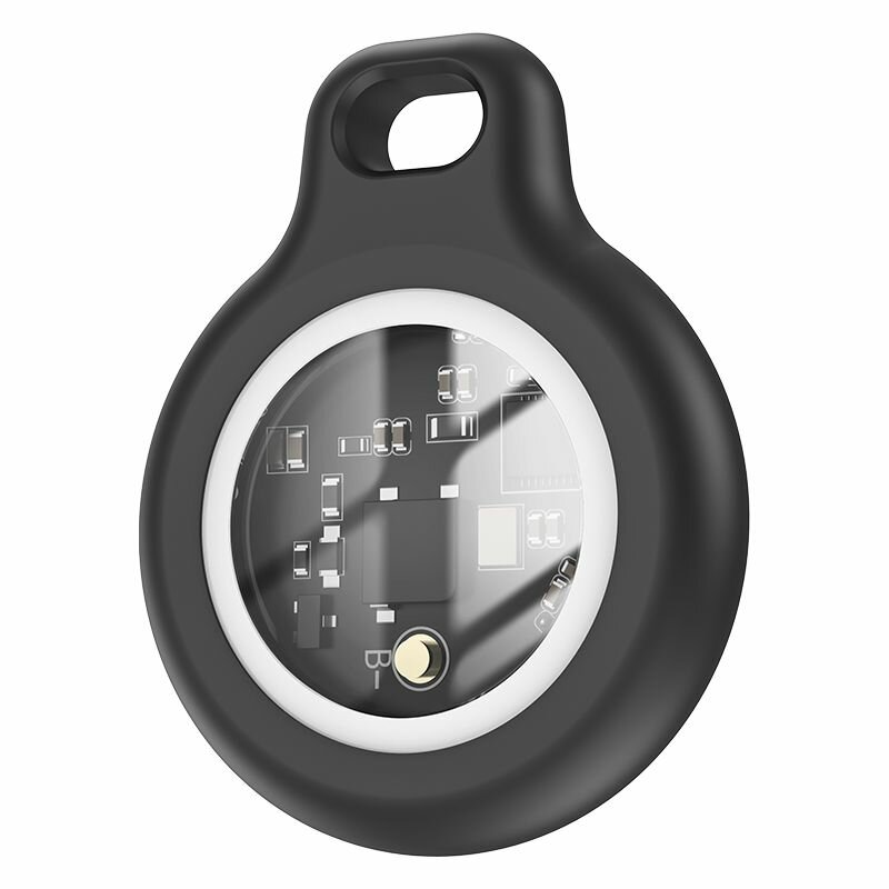 Устройство для поиска вещей E91 синхронизация с IOS, Носо, черный с прозрачным