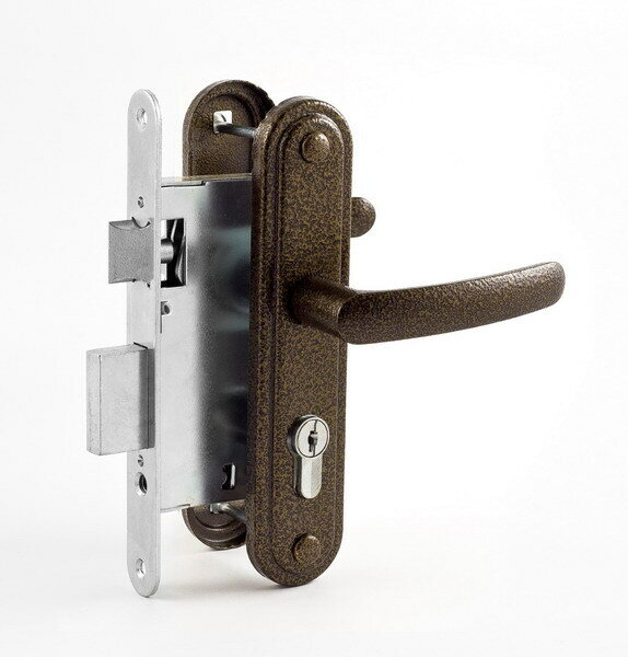 Замок врезной Омега цилиндровый, 2 ключа, типа ЗВ.7.02, бронза