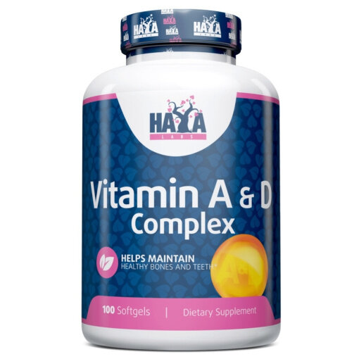 Витамины отдельно Haya Labs Vitamin A&D Complex 100 гел. капс