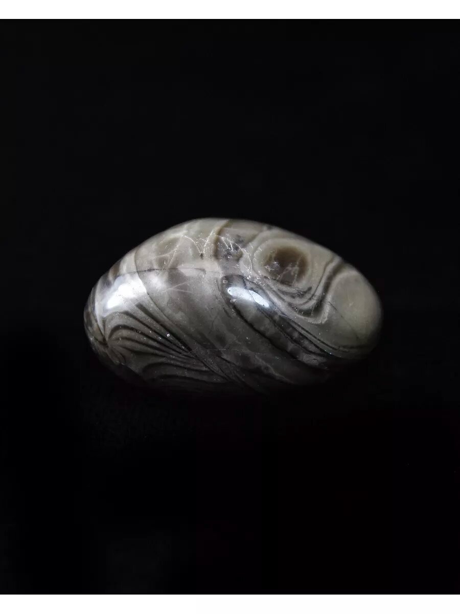 Яшма пейзажная - 2-3 см, натуральный камень, 1 шт - оберег