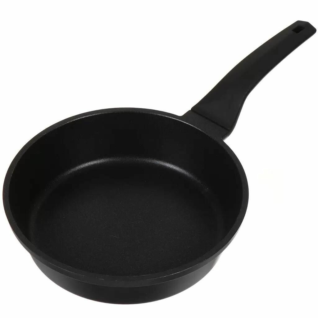 Сковорода Гурман "Verde", литой алюминий, 20 см, антипригарная, индукция, черная