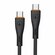 Кабель EOFE CC21 Type-C на Type-C, 3А, ПВХ, 1м (EOF-CC21-BK), Черный