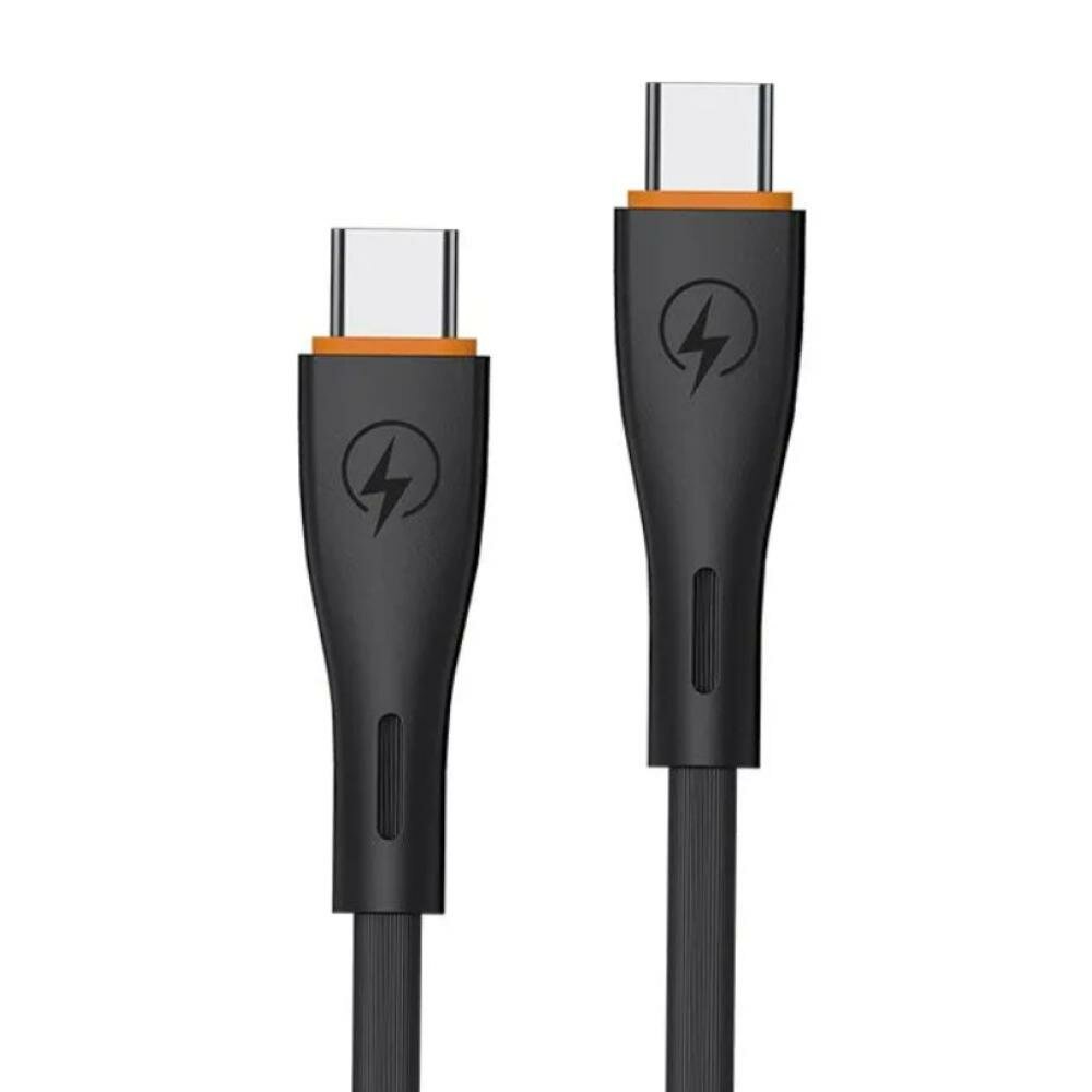 Кабель EOFE CC21 Type-C на Type-C, 3А, ПВХ, 1м (EOF-CC21-BK), Черный