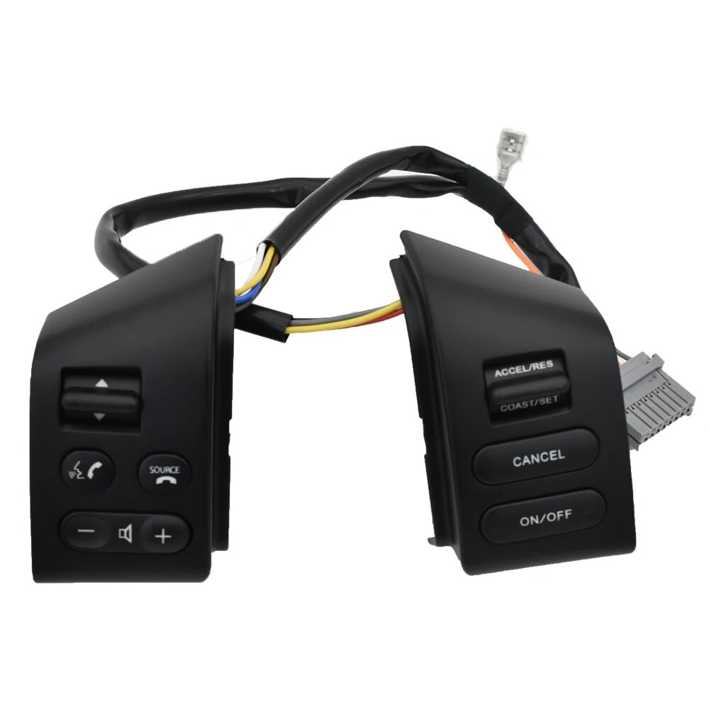 Кнопки на руль для Nissan LIVINA, Nissan TIIDA, SYLPHY, кнопки на руль с красной подсветкой black2