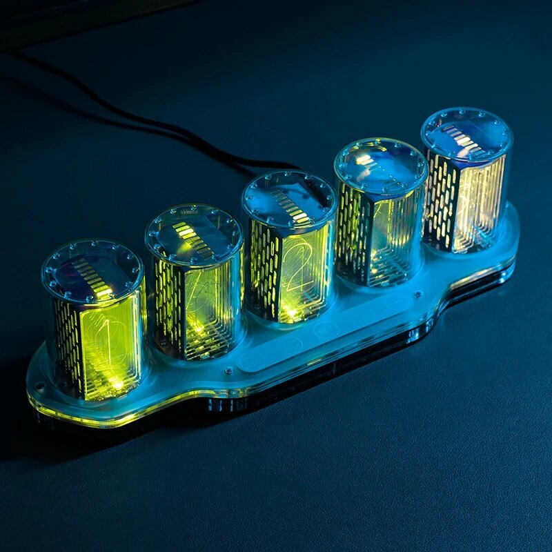 Настольные часы TULX RGB Nixie Tube, Голубой