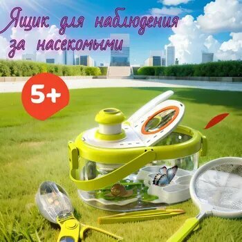 Подвижные игры для детей, ящики для наблюдения за насекомыми, биологические игрушки/с сетками от насекомых