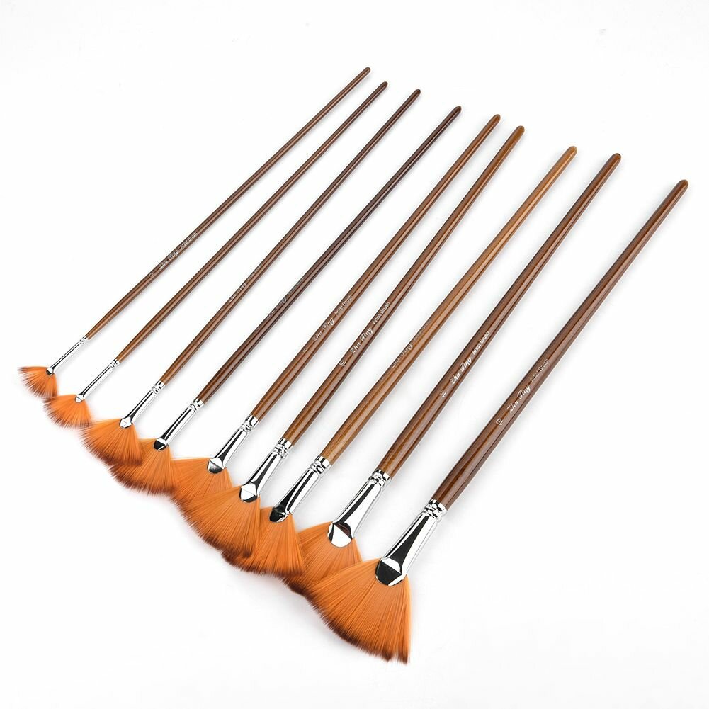 Набор веерных кистей 9 шт