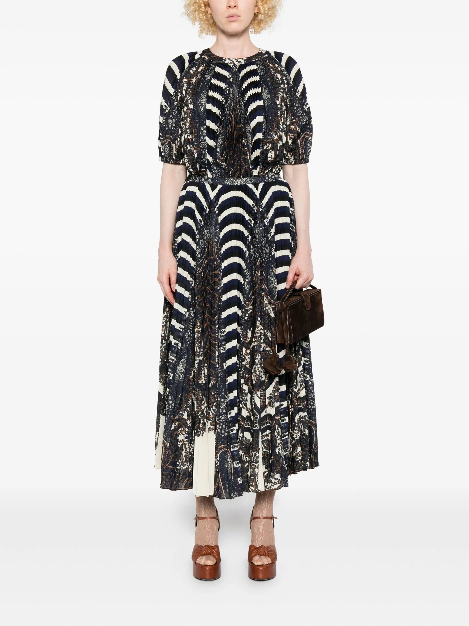 Топ Ulla Johnson Paisley-print pleated top, размер 4 — фото 1