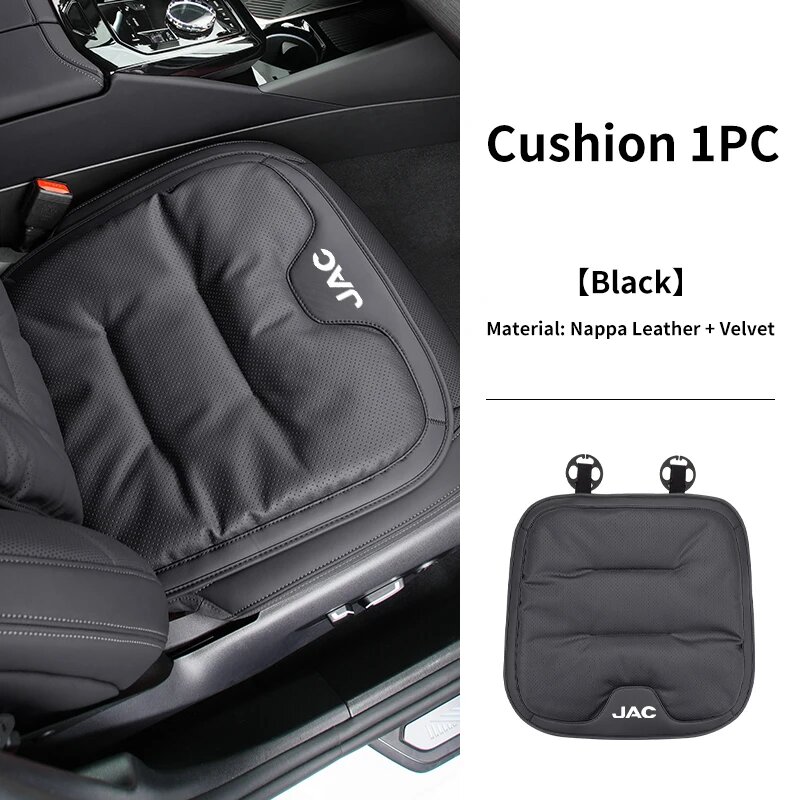 Велюровый автомобильный чехол на переднее и заднее сиденье, кожаная подушка, защитный коврик для спинки для JAC Refine J4 J7 JS3 JS4 S2 S3 S4 S5 S7 Vapour T8 Black