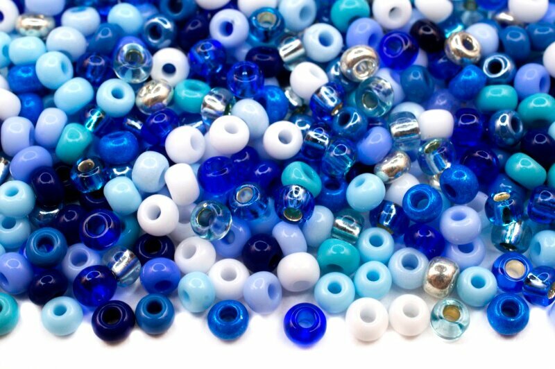 Бисер чешский PRECIOSA круглый 8/0 микс № 2 разноцветный, 50г