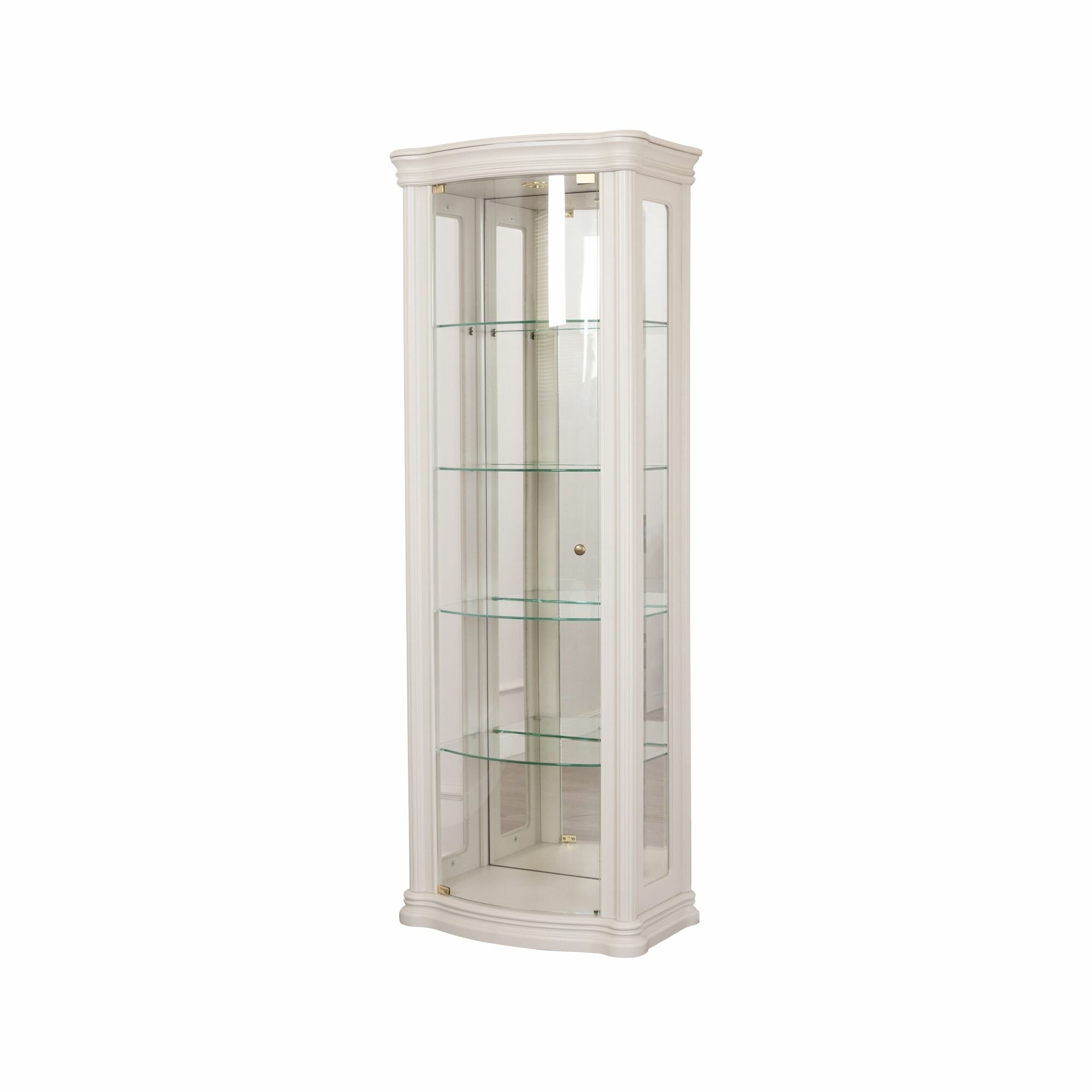 Шкаф-витрина Disemobel Classic 913 64х39х180 см, Левое открывание/Vainilla