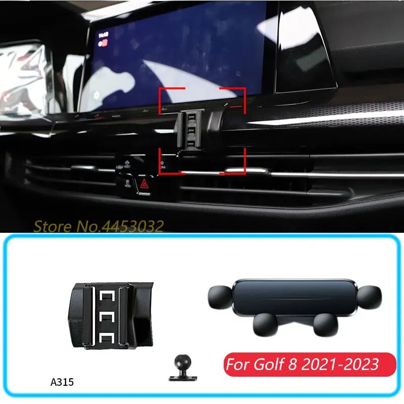 Держатель Для Телефона В Автомобиль Volkswagen Golf MK8 (2021-2023), Универсальная Гравитационная Подставка, Регулируемая