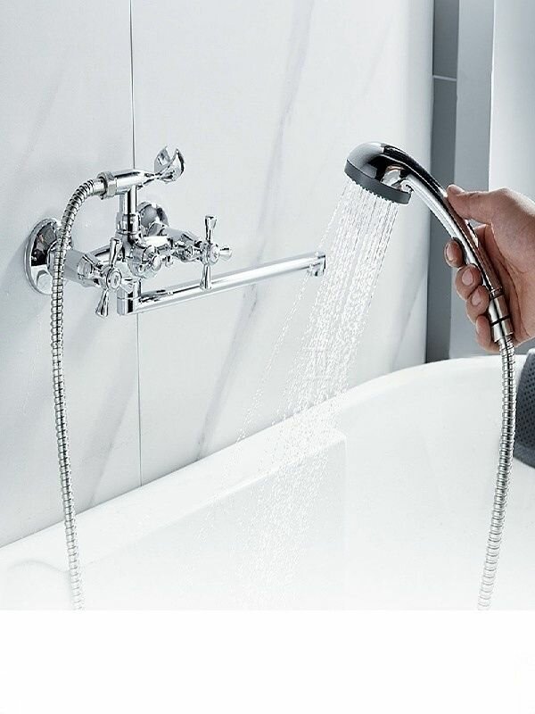 Смеситель для ванны с душем, Российский термостатический набор для ванны, Медный картридж 40 мм