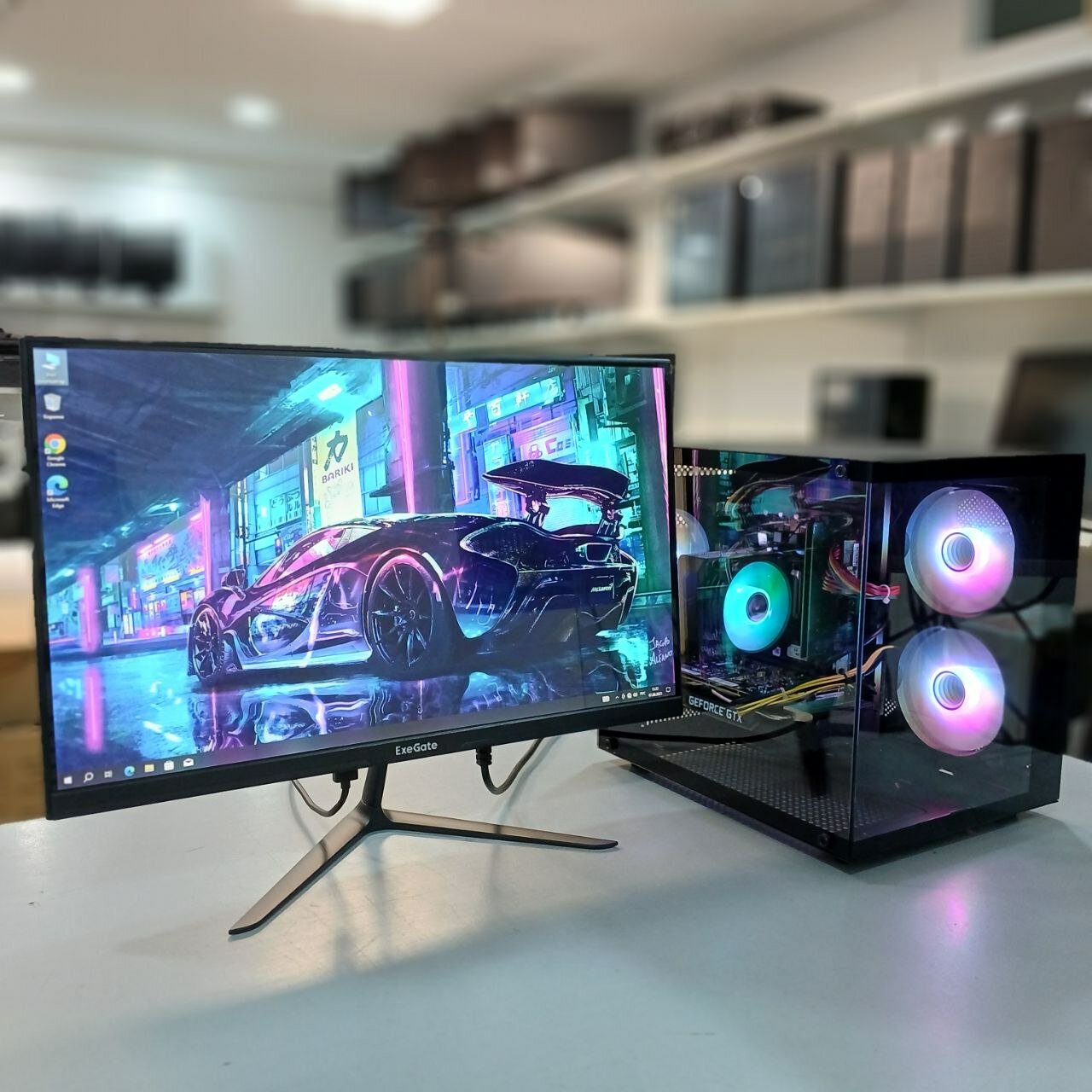 Игровой компьютер Intel Core i5-11500, 16GB, GTX 1660 SUPER, SSD 512GB, монитор 24", полный комплект