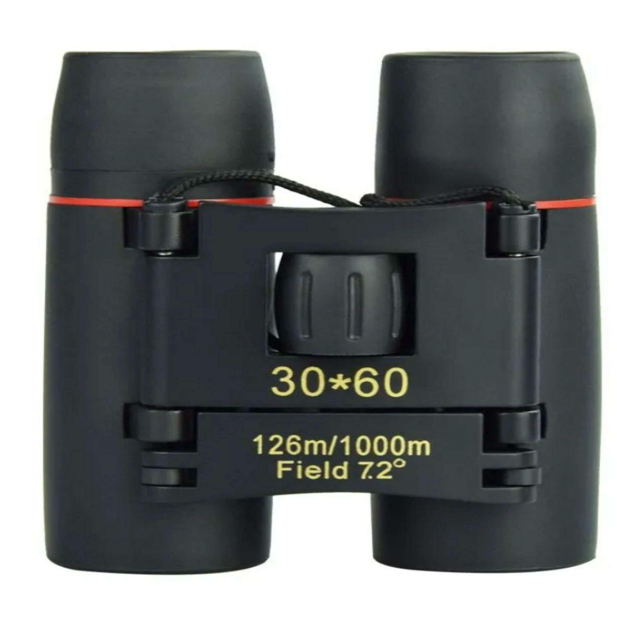 Бинокль 30х60 мм, увеличение 8 крат, диаметр объектива, 21 мм, черный