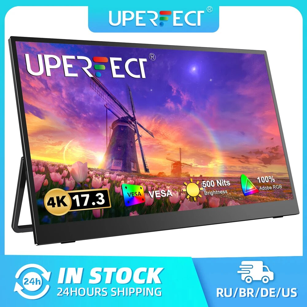 UPERFECT UColor J5 17.3" 4K Монитор Европейская вилка (EU Plug)