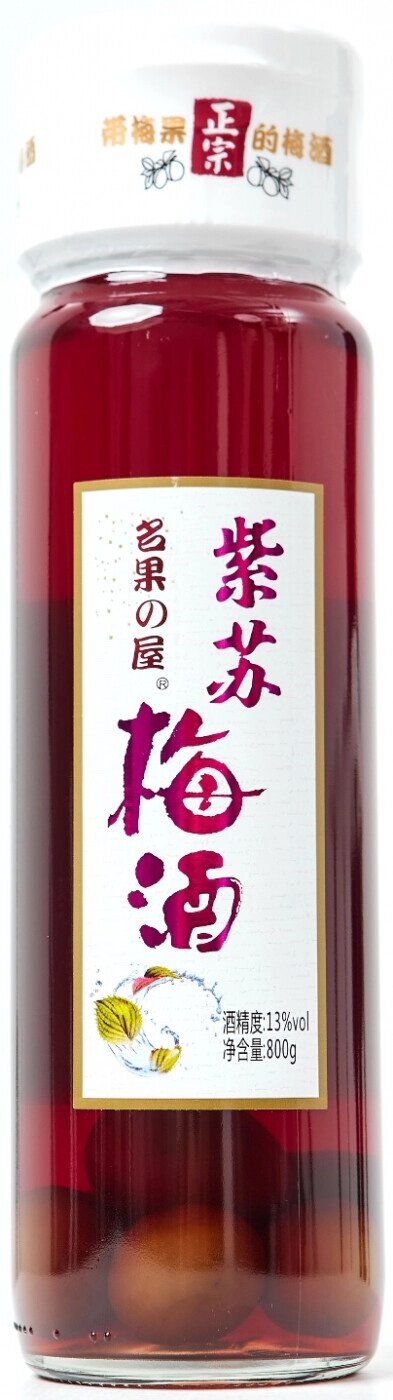 Вино Guangzhou Conghua Shunchangyuan, Red Plum Wine, with plums, 0.8 л