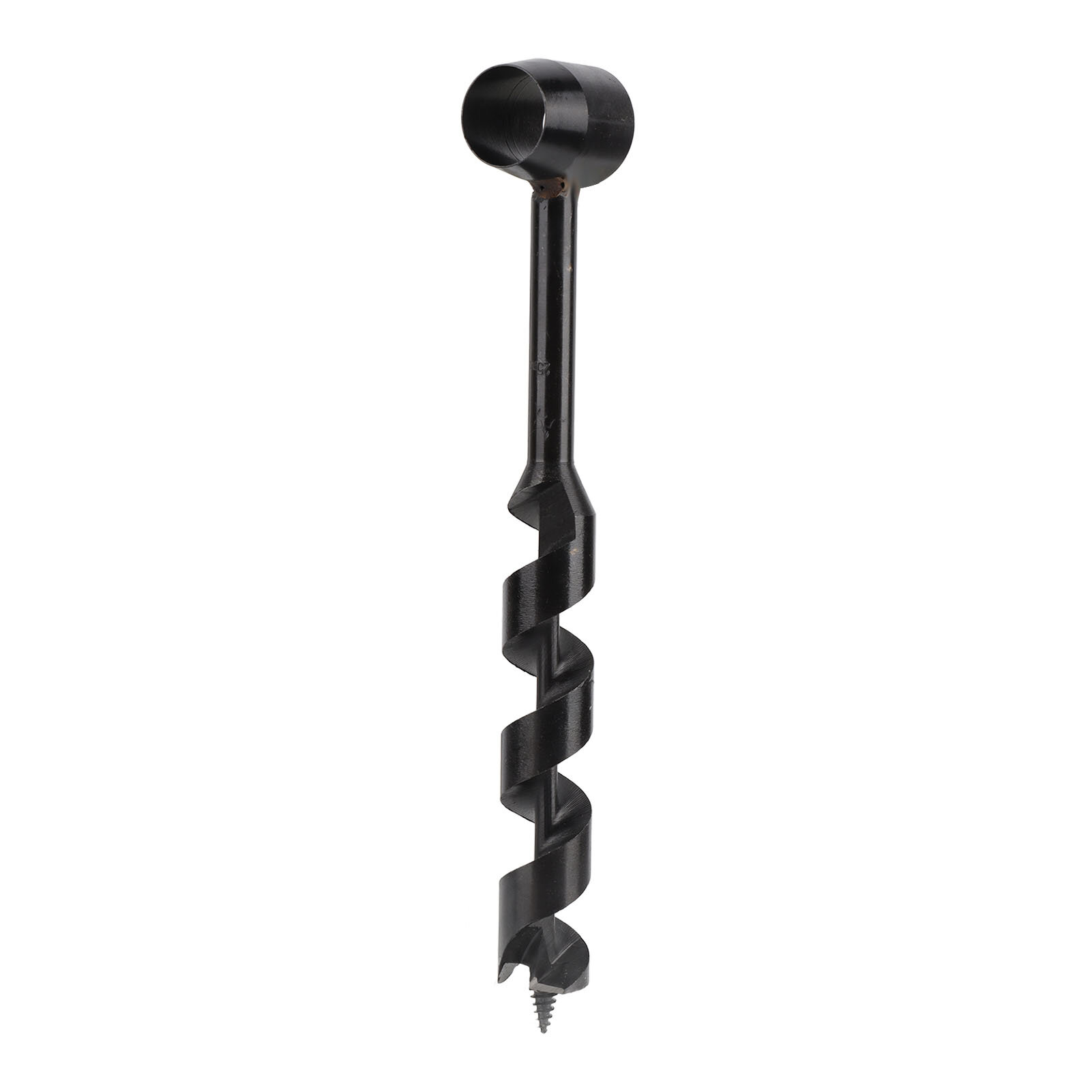 Black Manual Auger Drill High Hardness Light Weight Portable Survival for Wilderness Woodworking 25 230mm/0.98 9.06in