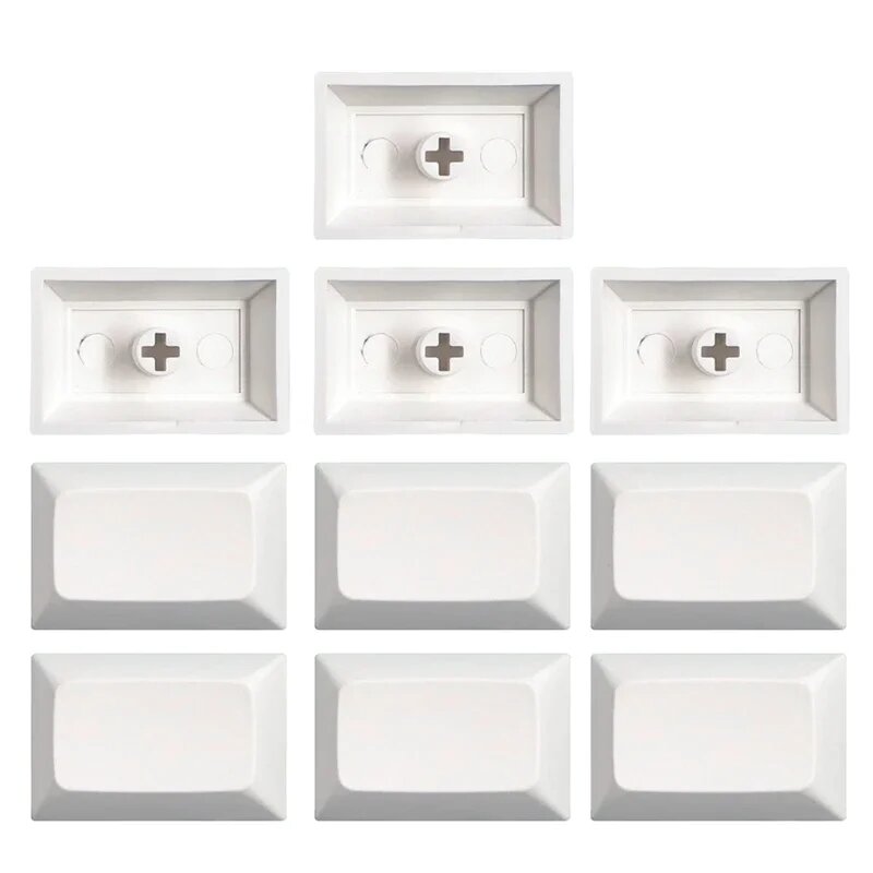 10 шт, набор колпачков для клавиш DSA, пустые колпачки для клавиш из ПБТ, набор колпачков для клавиш высотой DSA 1,5U для игровой механической клавиатуры, пустые колпачки для клавиш без гравировки