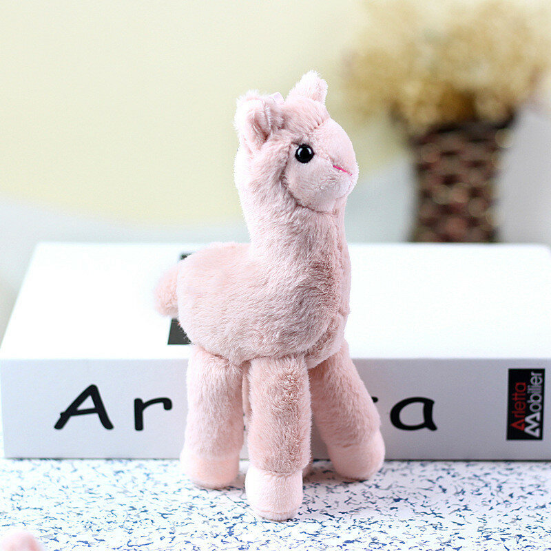 Милый миниатюрный брелок в виде овечки, уютный плюшевый альпака, игрушка для сумки, подарок