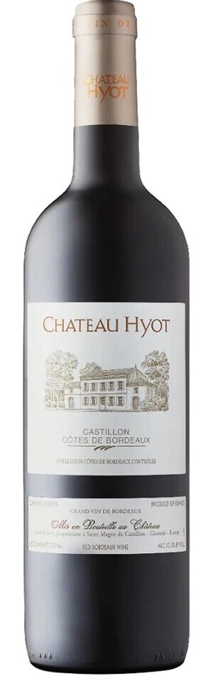 Вино Chateau Hyot, Castillon Cotes de Bordeaux AOP, 2019