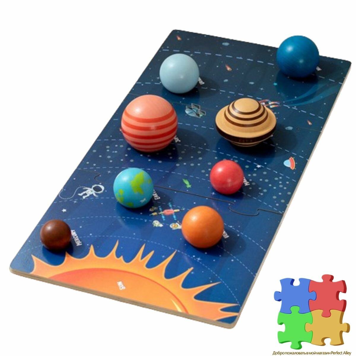 3D-пазл, Детские игрушки Монтессори для детей младшего возраста, восемь планет, познавательная вселенная, планеты Солнечной системы
