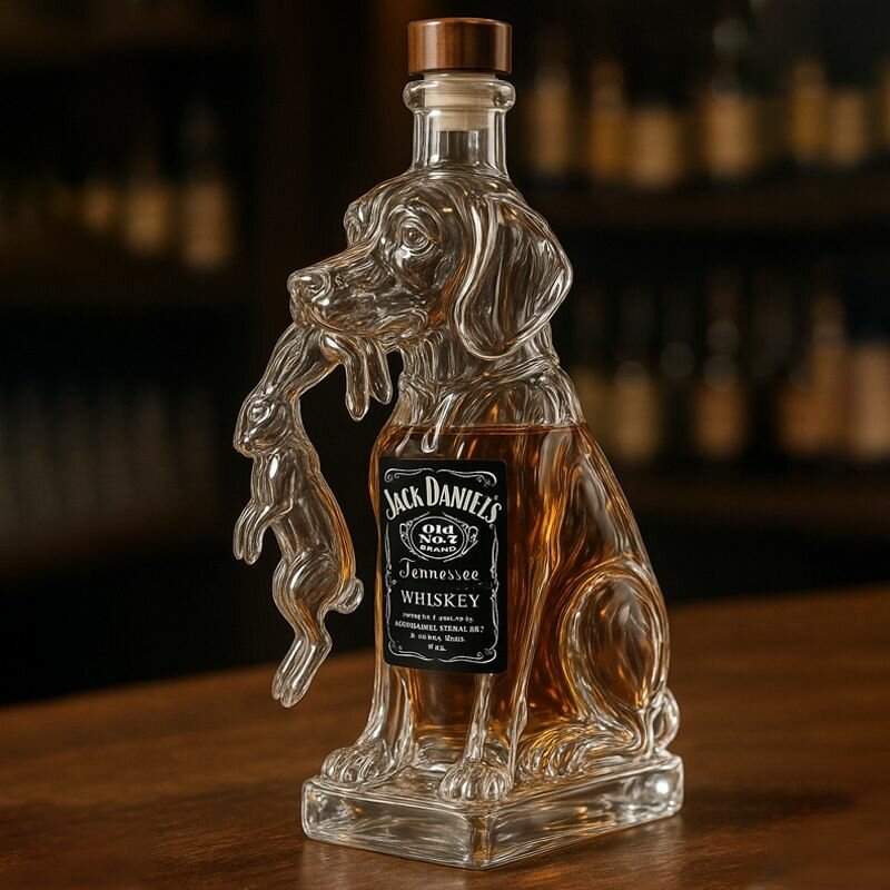 Бутылка xiaocong88 "Собачий Виски", для алкогольных напитков, боросиликатное стекло