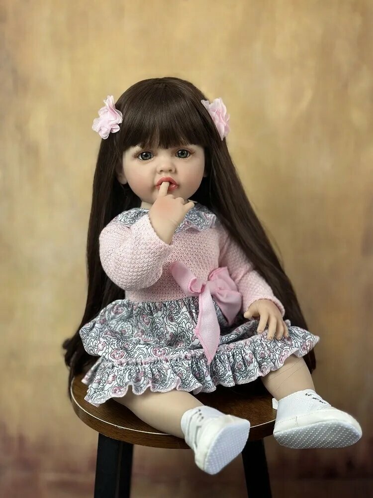 Кукла реборн "Baby-21", силикон, 55 см, белая, с одеждой и аксессуарами