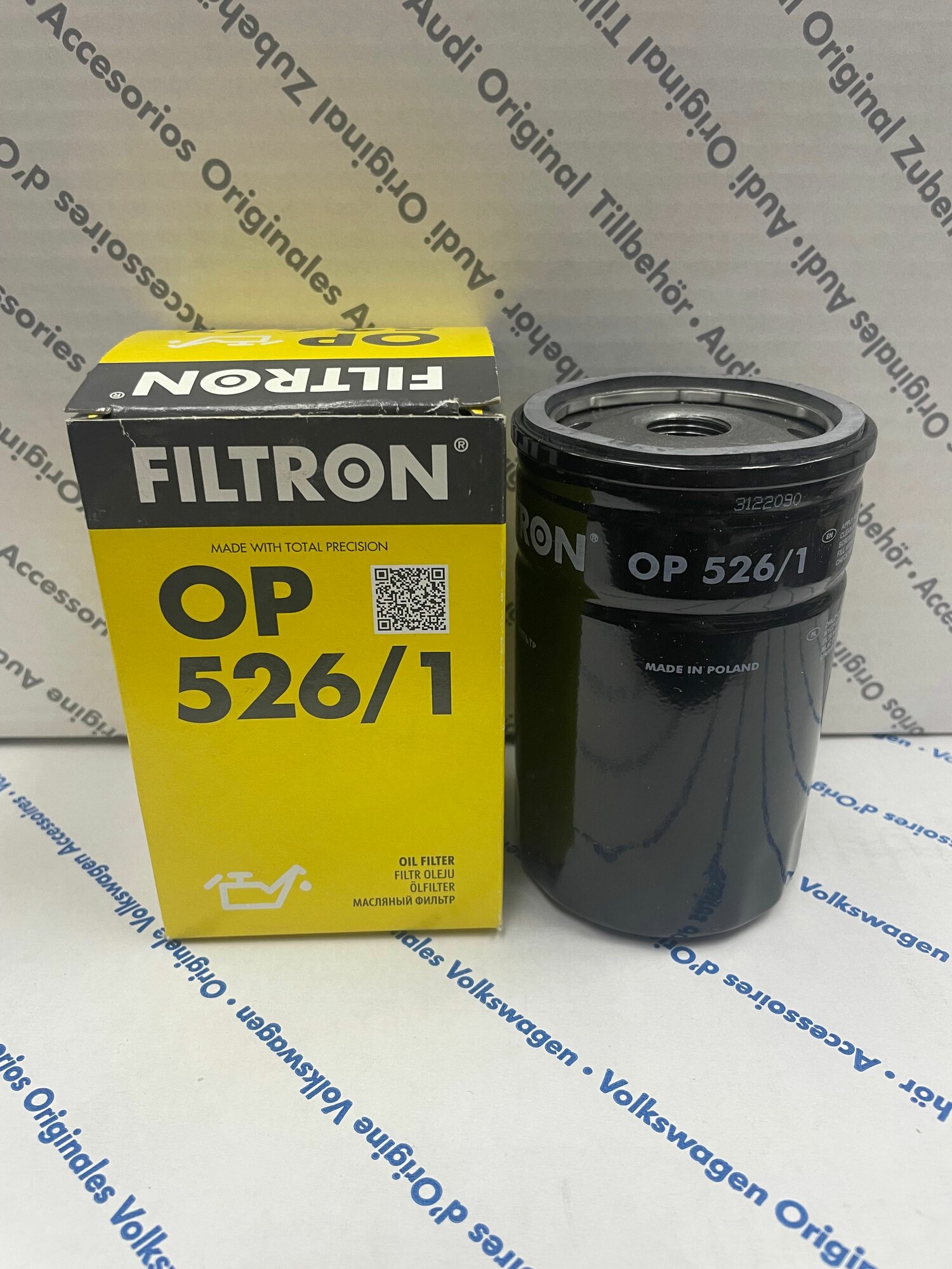 Filtron OP5261 Фильтр масляный для 1.6-2.8L AUDI 100/80/ A3/A4/A6 90>
