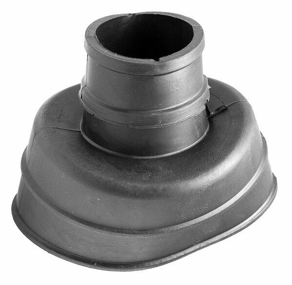 Манжета для унитаза Симтек рюмочная ступенчатая для канализации, резиновая, черная, 38х73мм / сантехника