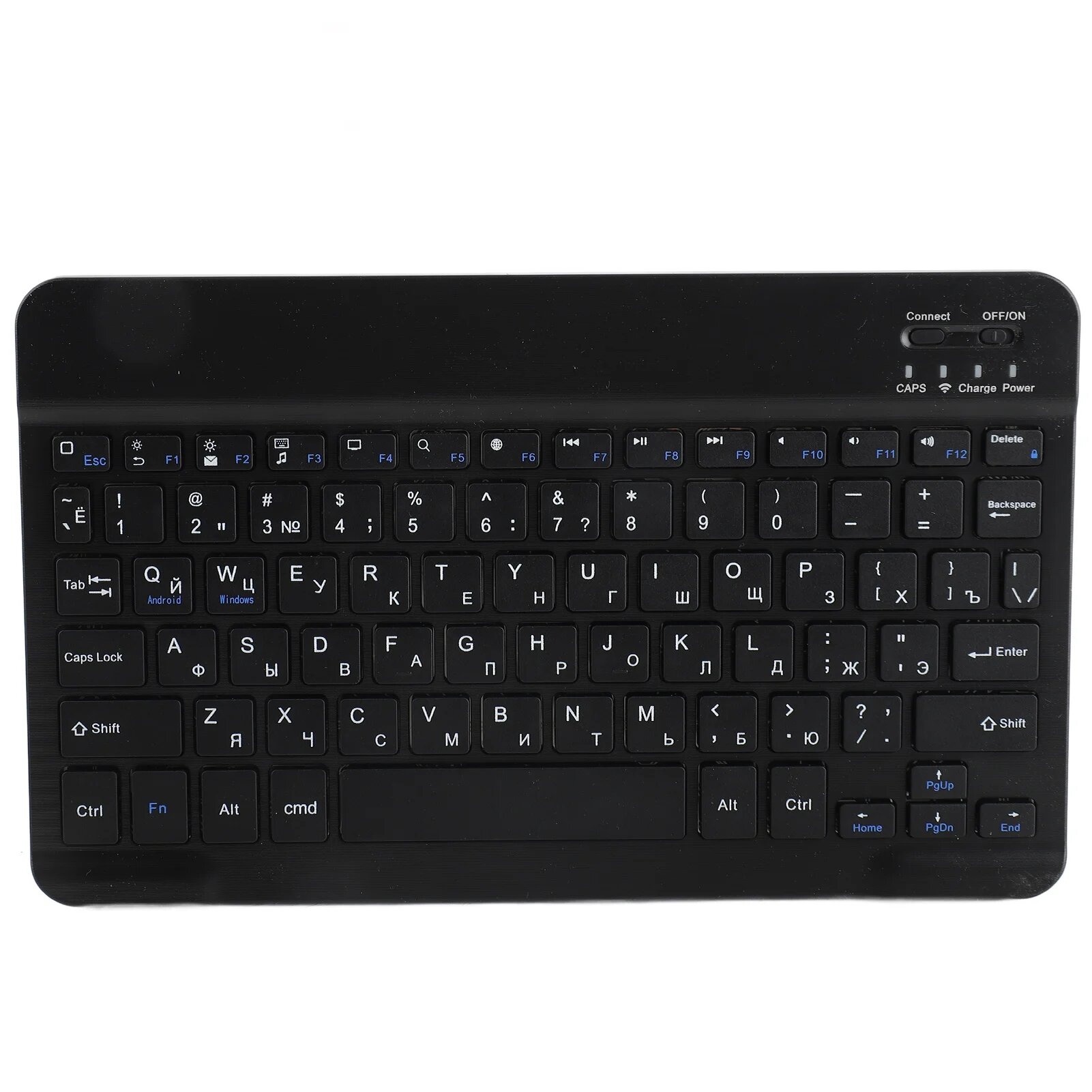 Bluetooth-клавиатура, русская тонкая сверхширокая беспроводная 80-клавишная клавиатура 10,1 дюйма, Bluetooth 3.0 для Android/для WIN, беспроводная клавиатура