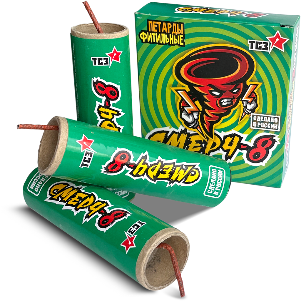 Петарды "СМЕРЧ-8" Фитильная (1/40/3)