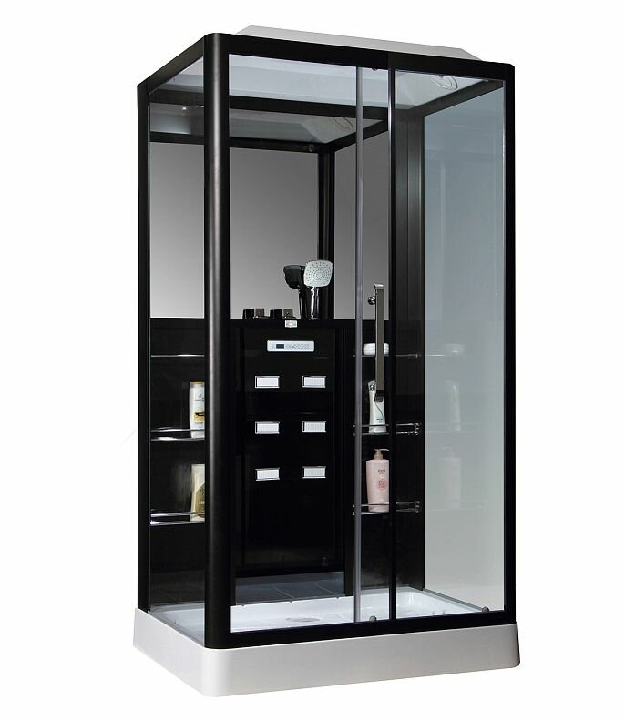 Душевая кабина Loranto Selak CS 127-3A R 90х120х215 см черная (CS00035779)