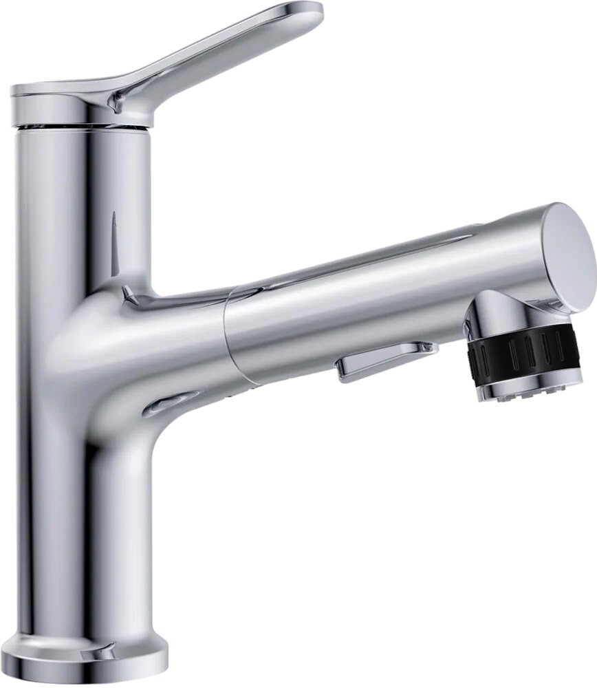 Смеситель для раковины BelBagno BB-LVMD-CRM-W0 хром, глянцевый, кран для ванной в раковину, из латуни, рычажный, с поворотным изливом, с керамическим картриджем