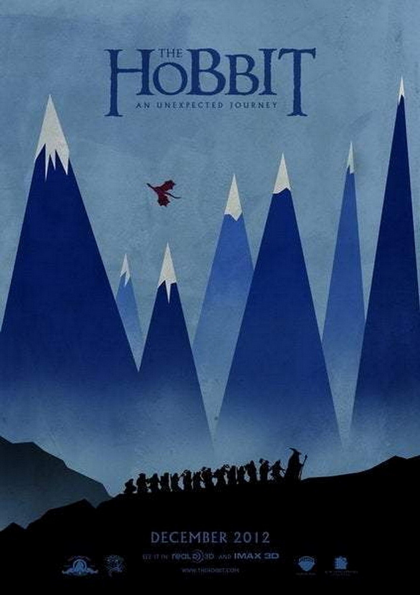 Плакат, постер Хоббит: Нежданное путешествие на бумаге, размер 21х30см