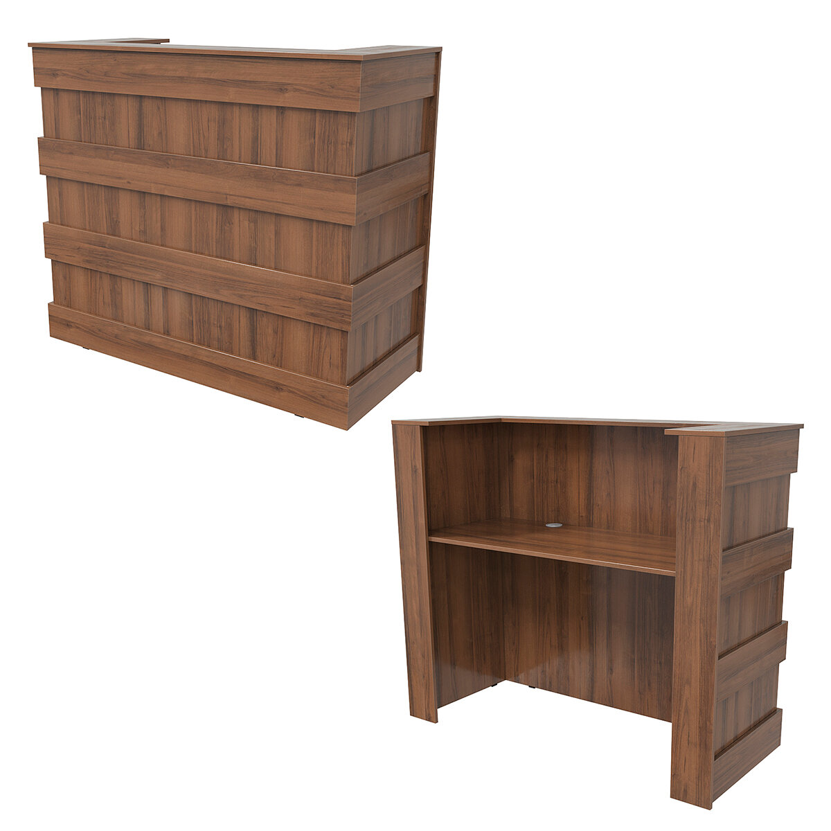 Ресепшн №50Б в стиле "лофт", Орех. Производитель товара - компания Westcom.